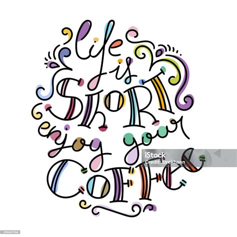 색상형 레터링 문구 흰색 배경에 고립입니다 인쇄에 대 한 요소 T셔츠 포스터 카드 배너 디자인 0명에 대한 스톡 벡터 아트 및