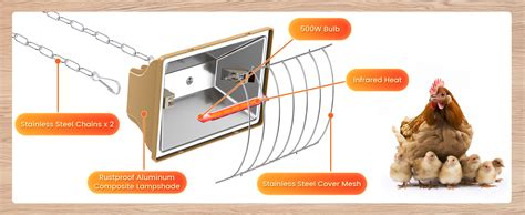 Chtoocy 2 0 Chicken Brooder Plate Heater 250w 500w Heat Lamp Heater 9 84ft Cable