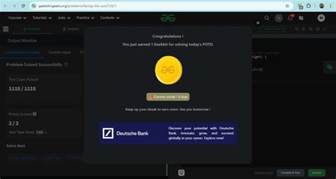 Mohit Yadav On Linkedin Geekstreak2024 Day9 Dsa Codingchallenge Deutschebank Potd