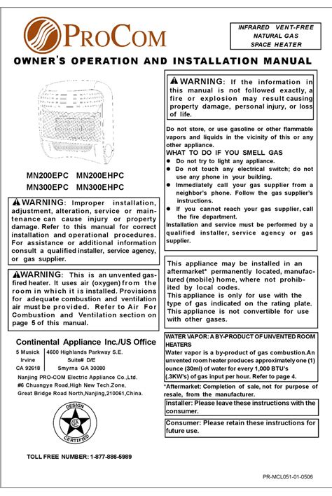 PROCOM MN EPC OWNER S OPERATION AND INSTALLATION MANUAL Pdf Download ManualsLib