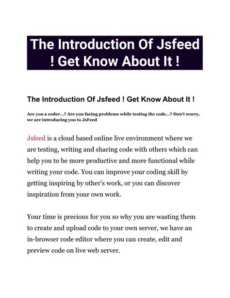 Ppt Jsfeed Pdf Powerpoint Presentation Free Download Id11471622