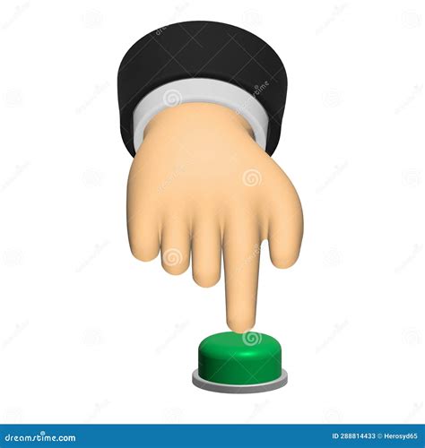 A Man Pressing Switch Off D Button Concept Vector Illustration Stock Illustration