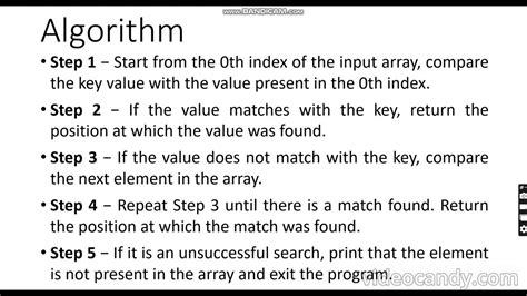Linear Search Using C Language Youtube