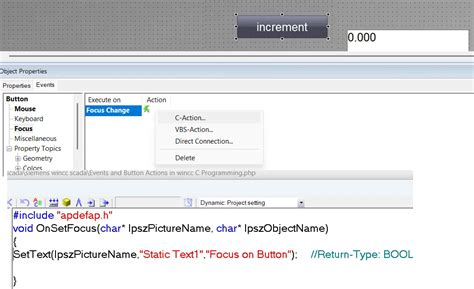 What Is Wincc Scada Events And Actions Detect And Handle User Input
