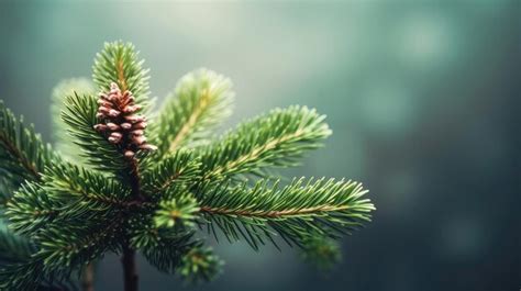Premium Photo A Pine Tree With A Green Background With A Green