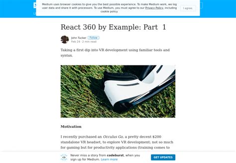 Tuto Développer Des Apps De Réalité Virtuelle Avec React 360 La Ferme Du Web