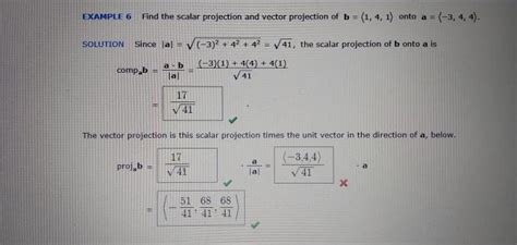 solved example 6 ﻿find the scalar projection and vector