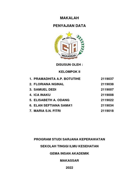 Kelompok 2 Penyajian Data Biostatistik Pdf