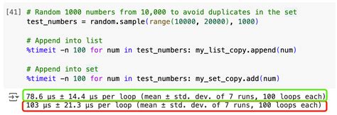 python set is way faster than list true or false towards data science