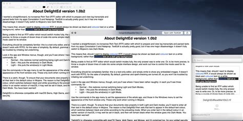 Dark Mode Bugs In Mojave The Eclectic Light Company