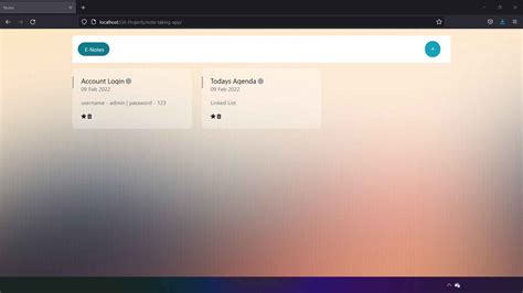 Notes Taking App Using Php And Javascript