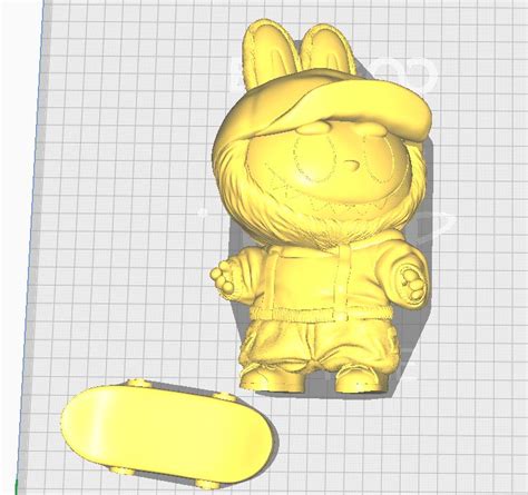 🎲 Skateboarding Labubu・ Stl File For 3d Printing・cults