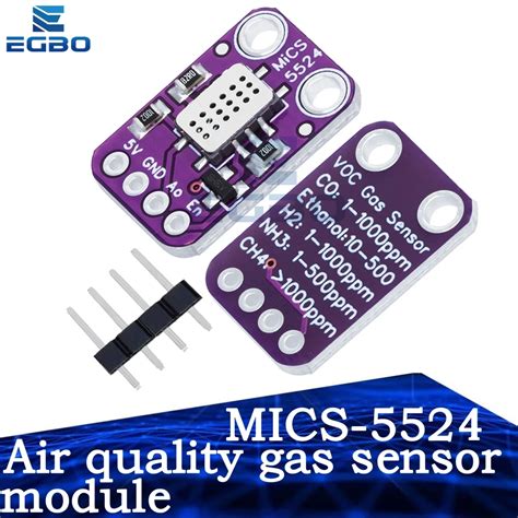 mics 5524 air quality gas sensor module carbon monoxide hydrogen