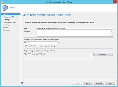 Configuration Items And Baselines Example Scep Client Compliance Ctglobal