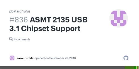 Asmt 2135 Usb 31 Chipset Support · Issue 836 · Pbatardrufus · Github