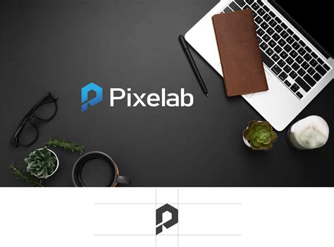 Pixelab Technology P Letter Logo Behance