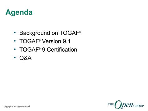 Togaf Version Introduction Overview PPT