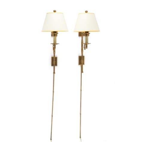 visual comfort and co pair of swivel tail sconces lot 2334 december