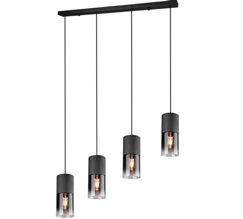 Czteropunktowa Wisząca Lampa Szklana Robin Do Zawieszenia Nad Stołem