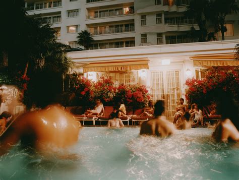 Evening Poolside Gathering Photo On Lummi