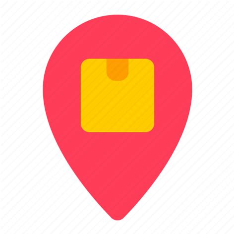 Pin Location Map Navigation Box Icon Download On Iconfinder
