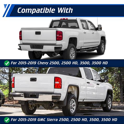 Black Steel Rear Bumper For 2015 2019 Chevy Silverado 2500 3500 2500 Hd
