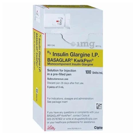 Lilly Basaglar Quickpen 100iu Ml Insulin Glargine Pre Filled Pen At ₹ 731 Box Insulin