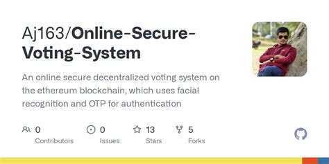 Github Aj163online Secure Voting System An Online Secure