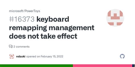 Keyboard Remapping Management Does Not Take Effect Issue Microsoft PowerToys GitHub