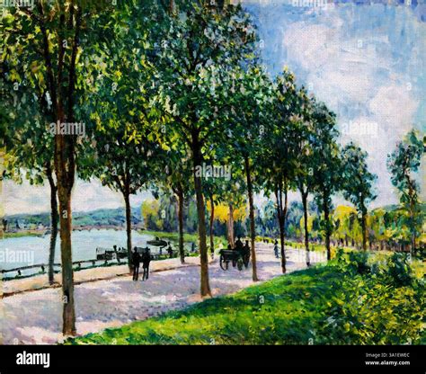 Allee Of Chestnut Trees By Alfred Sisley 1878 French Impressionist