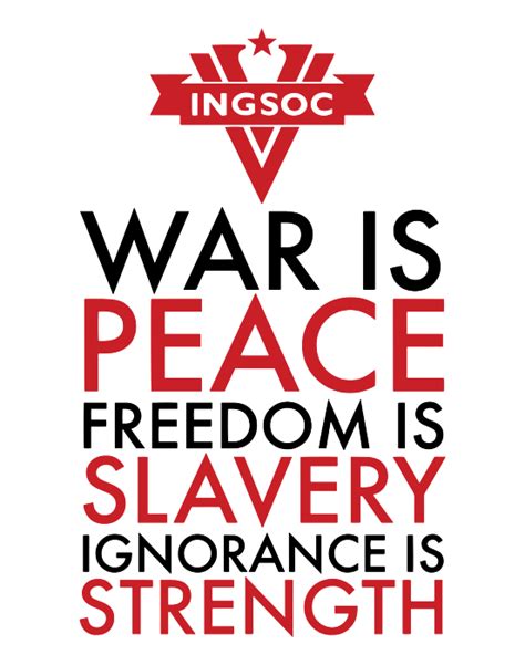 Freedom Is Slavery 1984 War Is Peace Freedom Is Slavery 1984