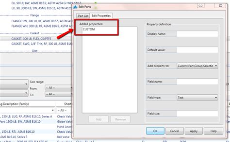 AutoCAD Plant D 将自定义特性添加到等级库过滤器列表