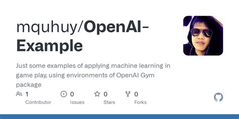 github mquhuy openai example just some examples of applying machine