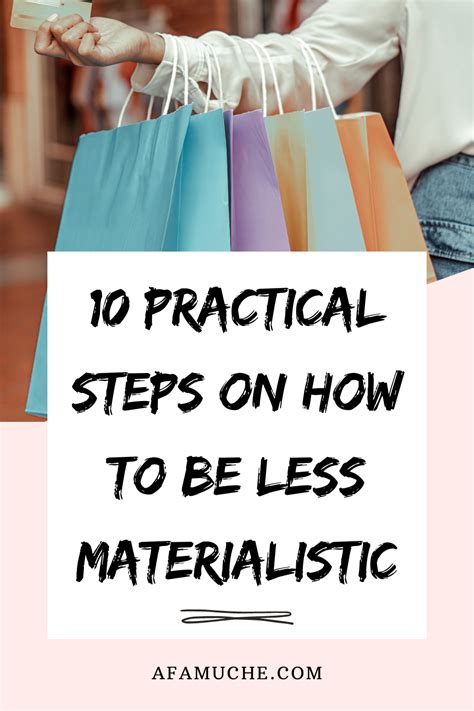 How To Not Be Materialistic And Focus On Your Needs 10 Ways Afam Uche