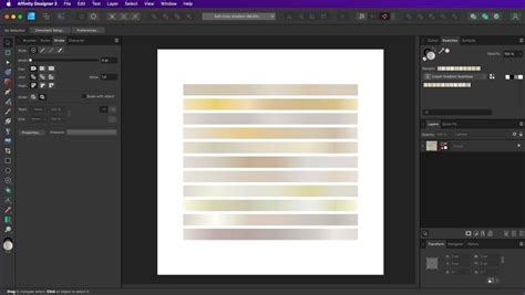 Seamless Cream Color Gradient Swatches For Affinity Designer Affinity Photo And Affinity