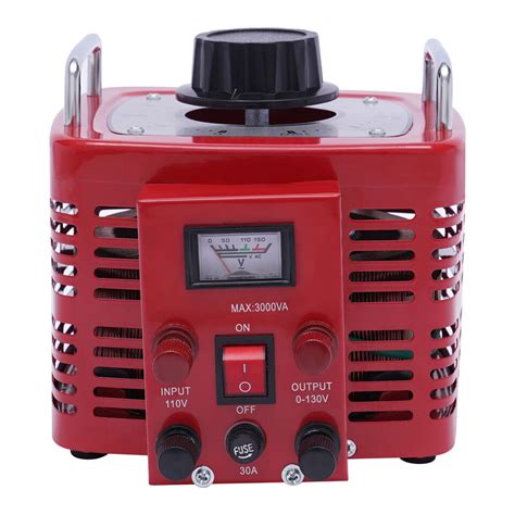 Variac Transformer Variable Voltage Ac Regulator Metered 3000w 30amp