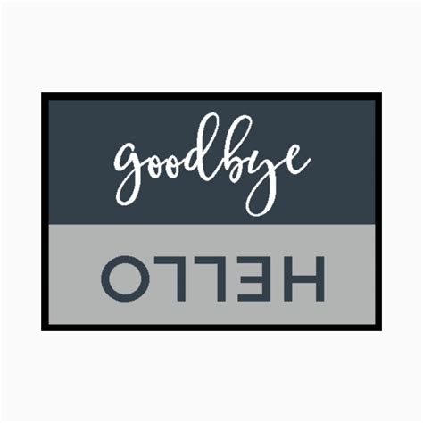 Hello And Goodbye Mat Adoremat