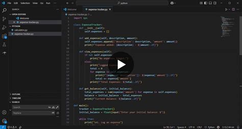Pythondevelopment Technohacks Internship Expensetracker Coding