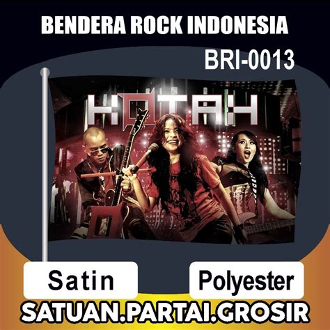 Jual Custom Bendera Mini Flag Kain Custom Desain Band Indonesia Kotak Tipe X Cokelat Mini Flag