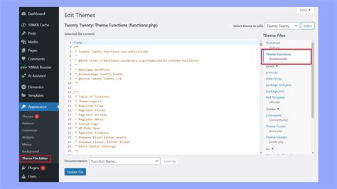 Qué es functions php en WordPress 10Web