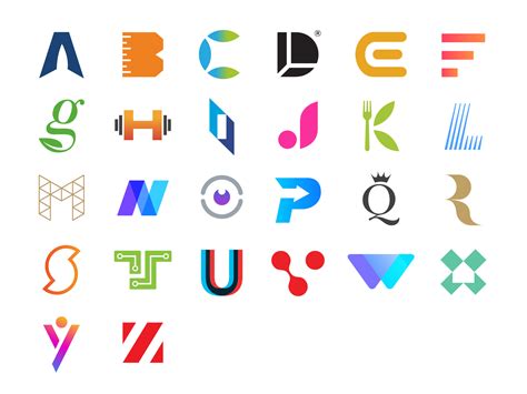 26 Logos Alphabet Dribbble Letter Logo Design Logo Design Monogram