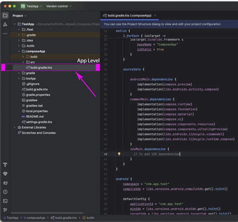 kmp compose multiplatform app project file structure guide