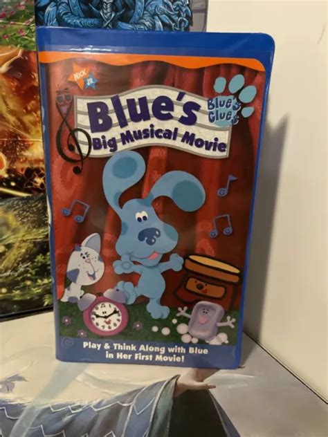 2000 Blues Clues Blues Big Musical Movie Vhs Vintage Nickelodeon Rare