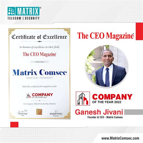 Matrix Comsec On Linkedin Companyoftheyear Awards Growth
