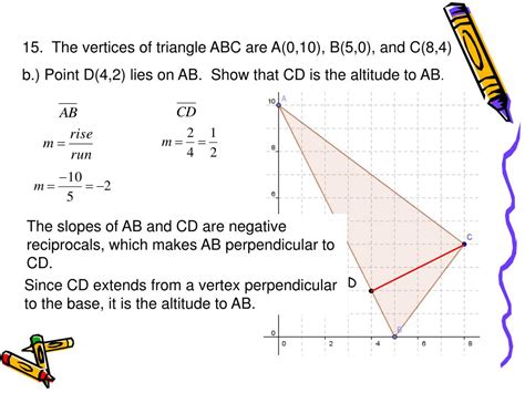 Ppt 1 Given Triangle Abc With Vertices A 0 0 B 4 8 And C 6 2 Powerpoint Presentation