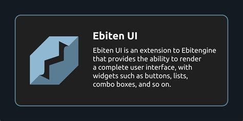 Github Ebitenuiebitenui User Interface Engine And Widget Library For Ebitengine