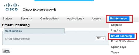 Configure Smart License On Expressway Cisco