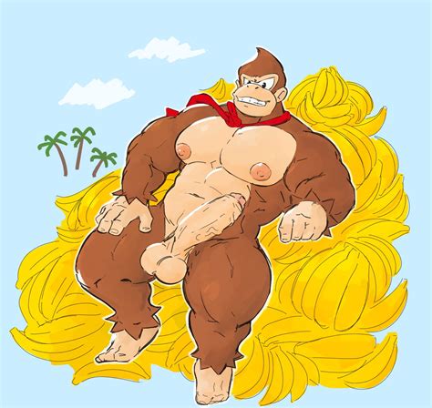 Rule 34 Anthro Ape Balls Banana Bara Barazoku Biceps Big Balls Big