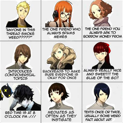 Phantom Thieves And The Group Chat Rpersona5