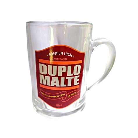Caneco De Chopp Grande Cerveja Divertido Vidro Reforçado Frase 400ml